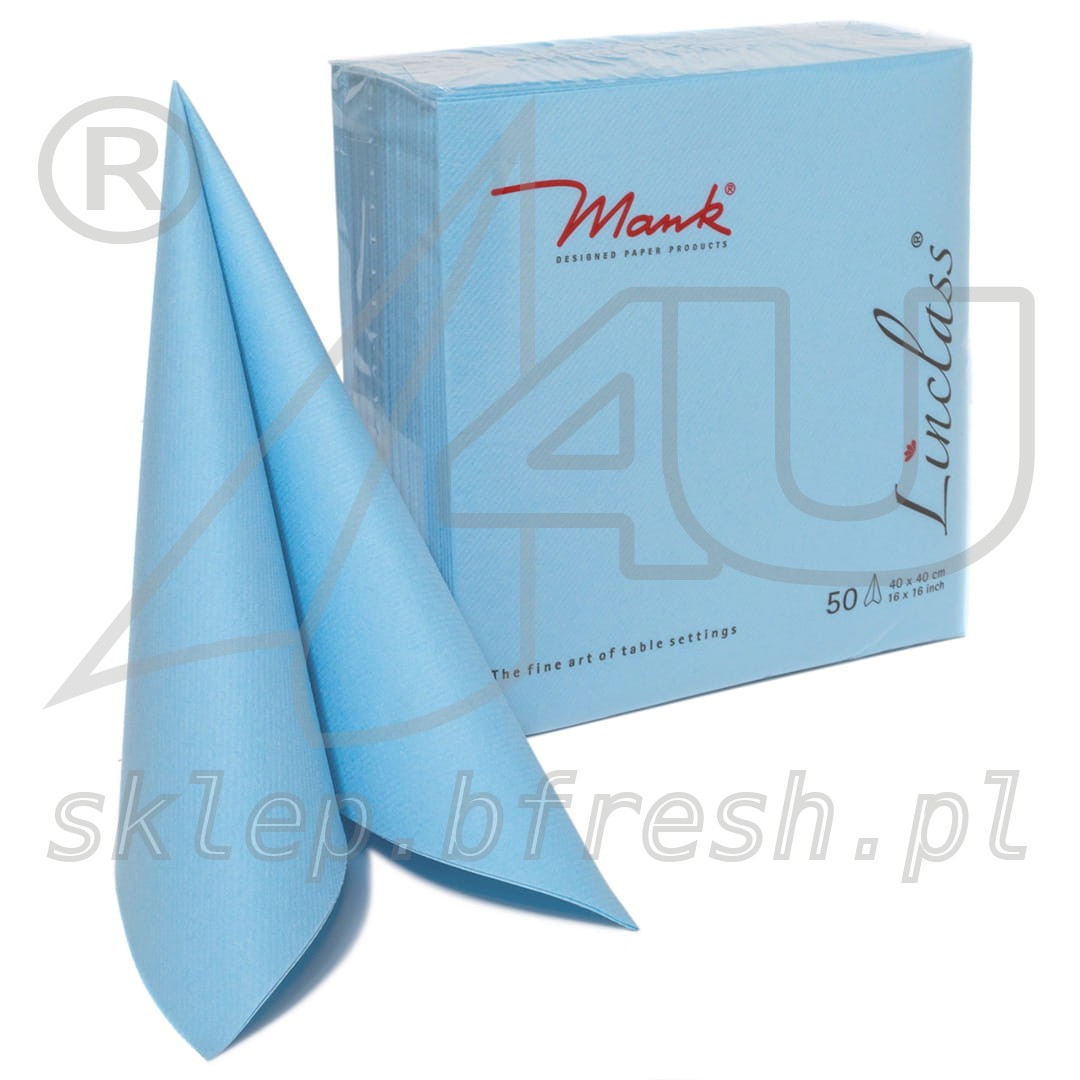 Serwetki flizelinowe 40x40 cm Jasnoniebieskie 50 szt Mank BFRESH